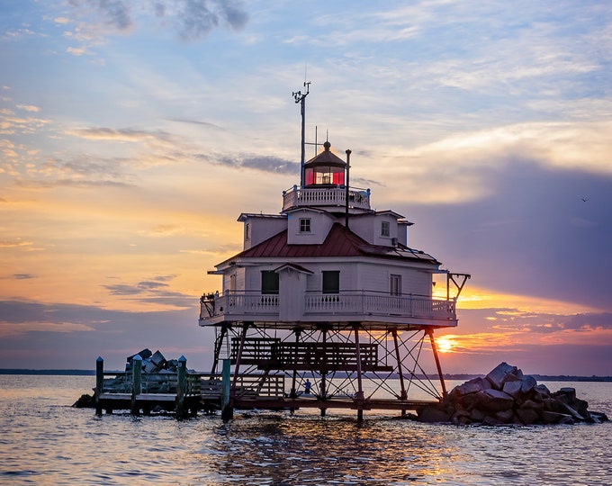 Thomas Point Lighthouse Home Decor Wall Murals Backsplash Lighthouse ...