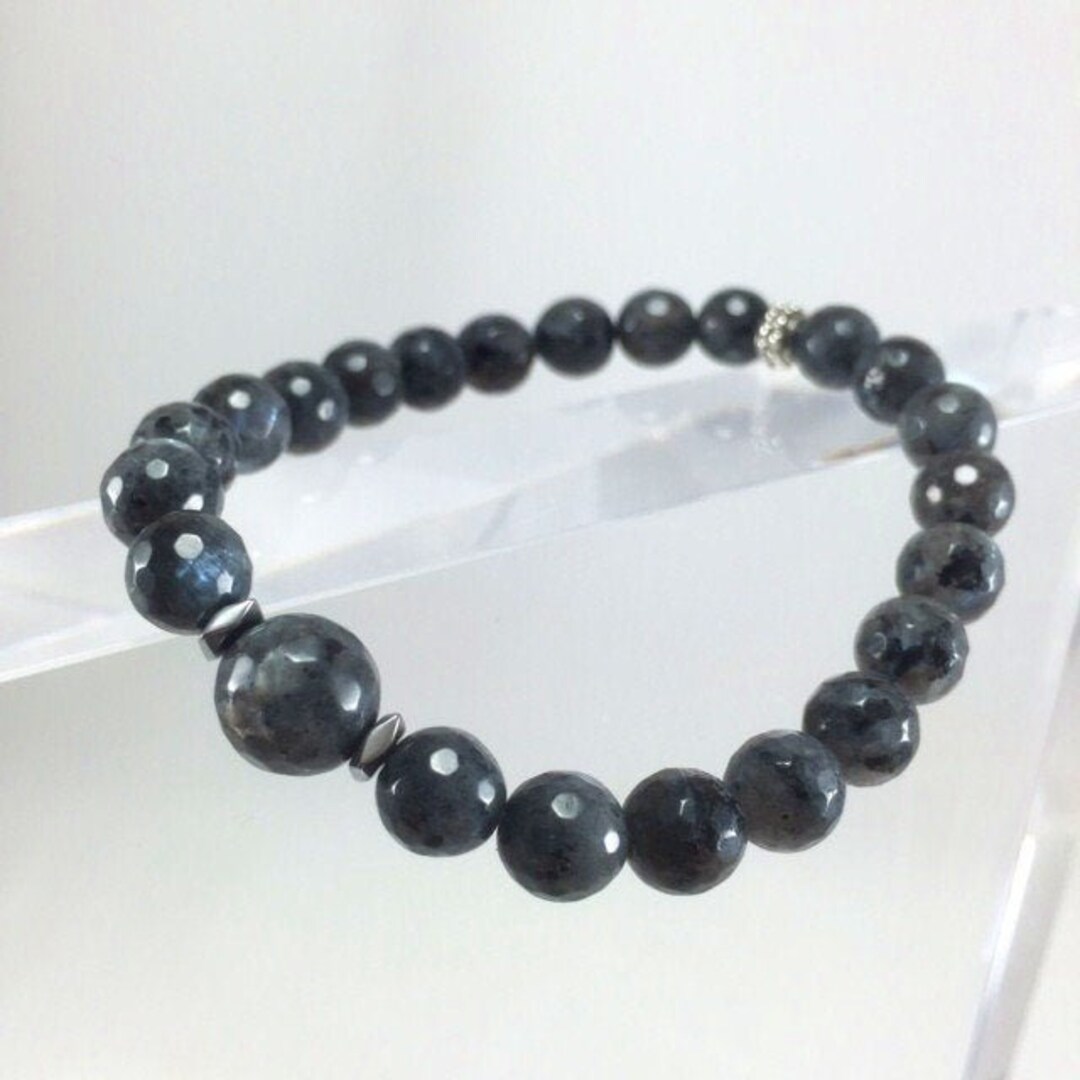 Men's Bracelet - Merlinite Gemstone/ Rare/ Merlinite/ Luck/ Power ...