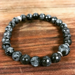 Men's Bracelet - Merlinite Gemstone/ Rare/ Merlinite/ Luck/ Power ...