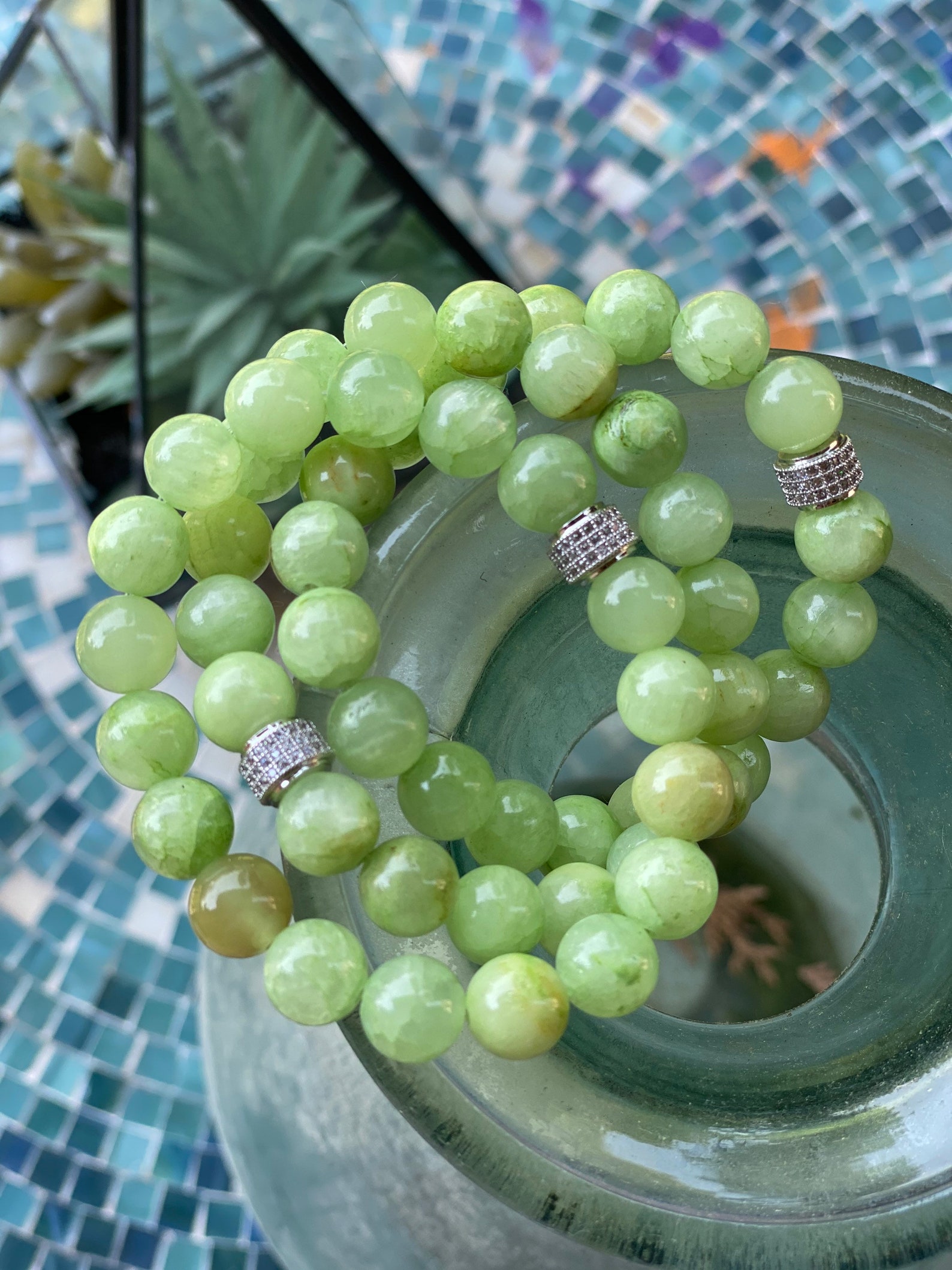 Apple Jade Bracelet/ Green/ Apple/ Jade/ Gemstone/ Bracelet/ - Etsy