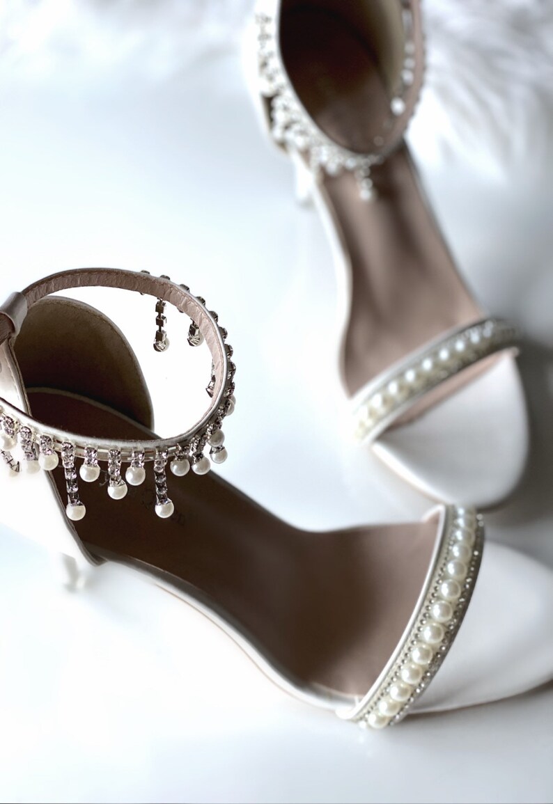 Bridal Heels Pearl Heels - Etsy