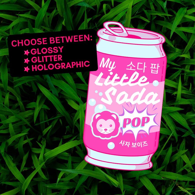 Kpop My Little Soda Pop Waterproof Vinyl Sticker - Etsy