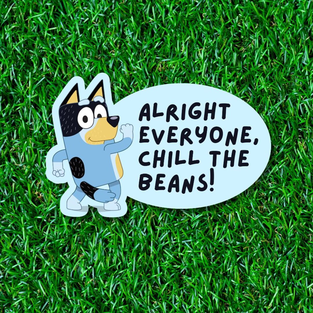Bandit Cute Bluey Sticker - Etsy