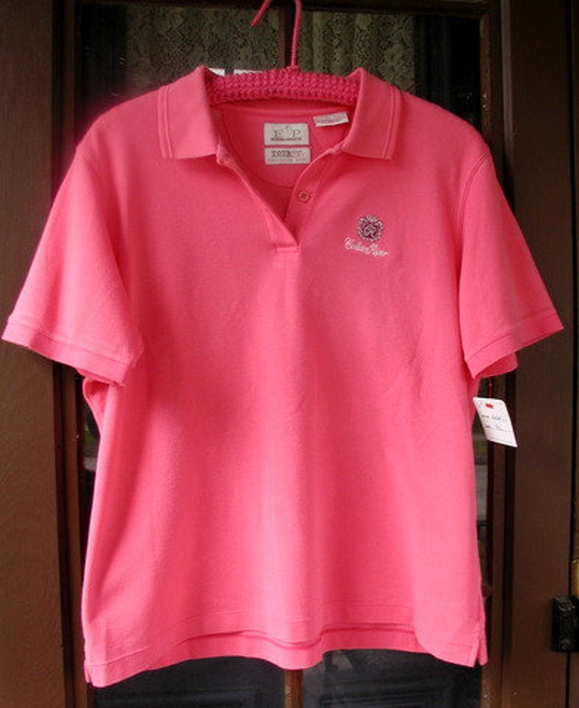 Vintage Coral Pink Golf Shirt Women's XL Performance - Etsy