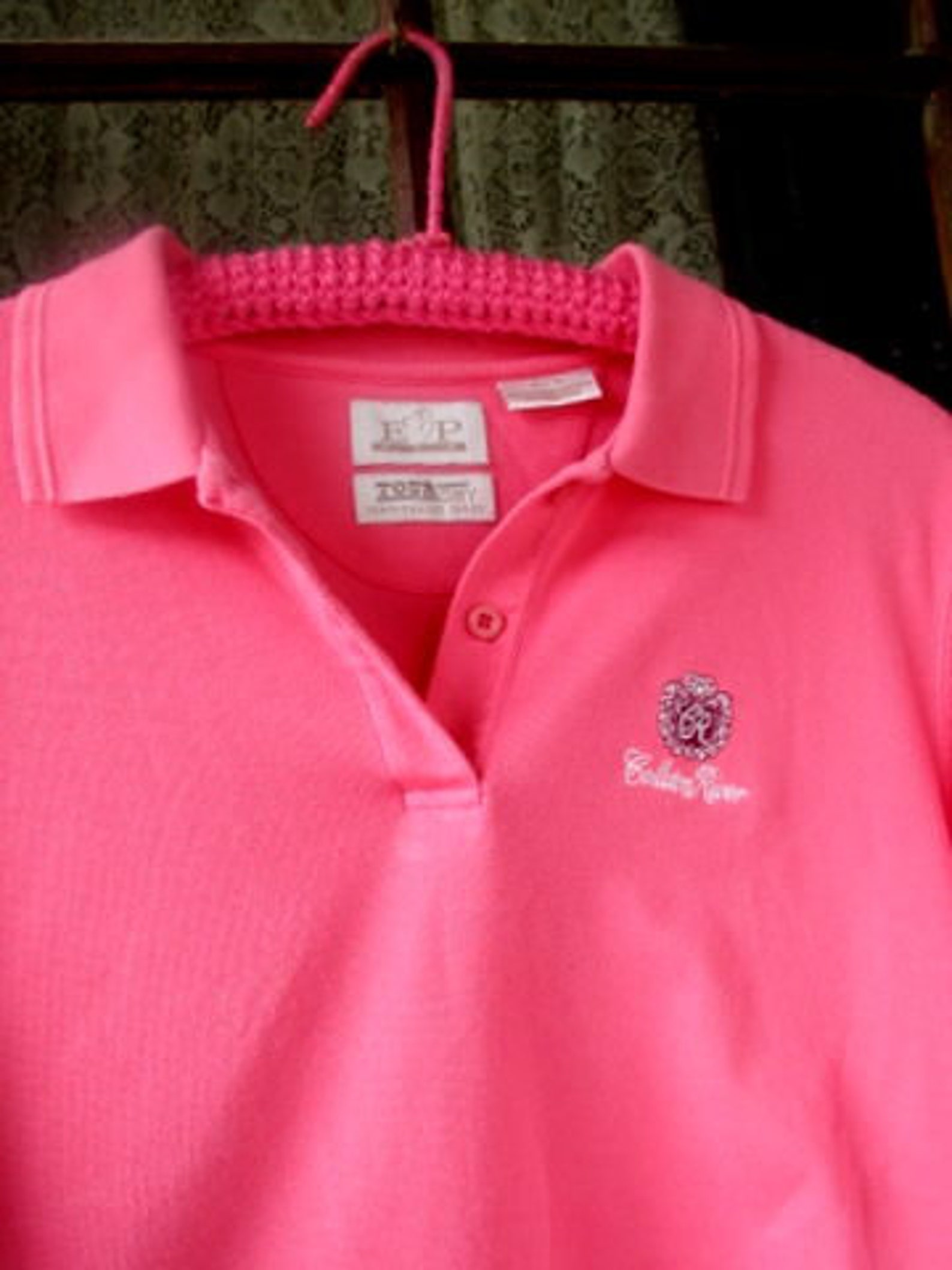 Vintage Coral Pink Golf Shirt Women's XL Performance - Etsy
