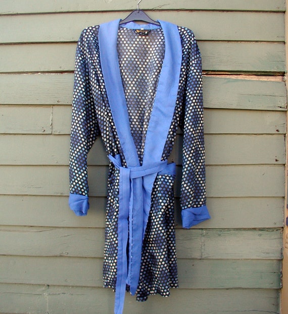 Vintage 1960s British Men's Robe Harry Bannerman Lond… - Gem