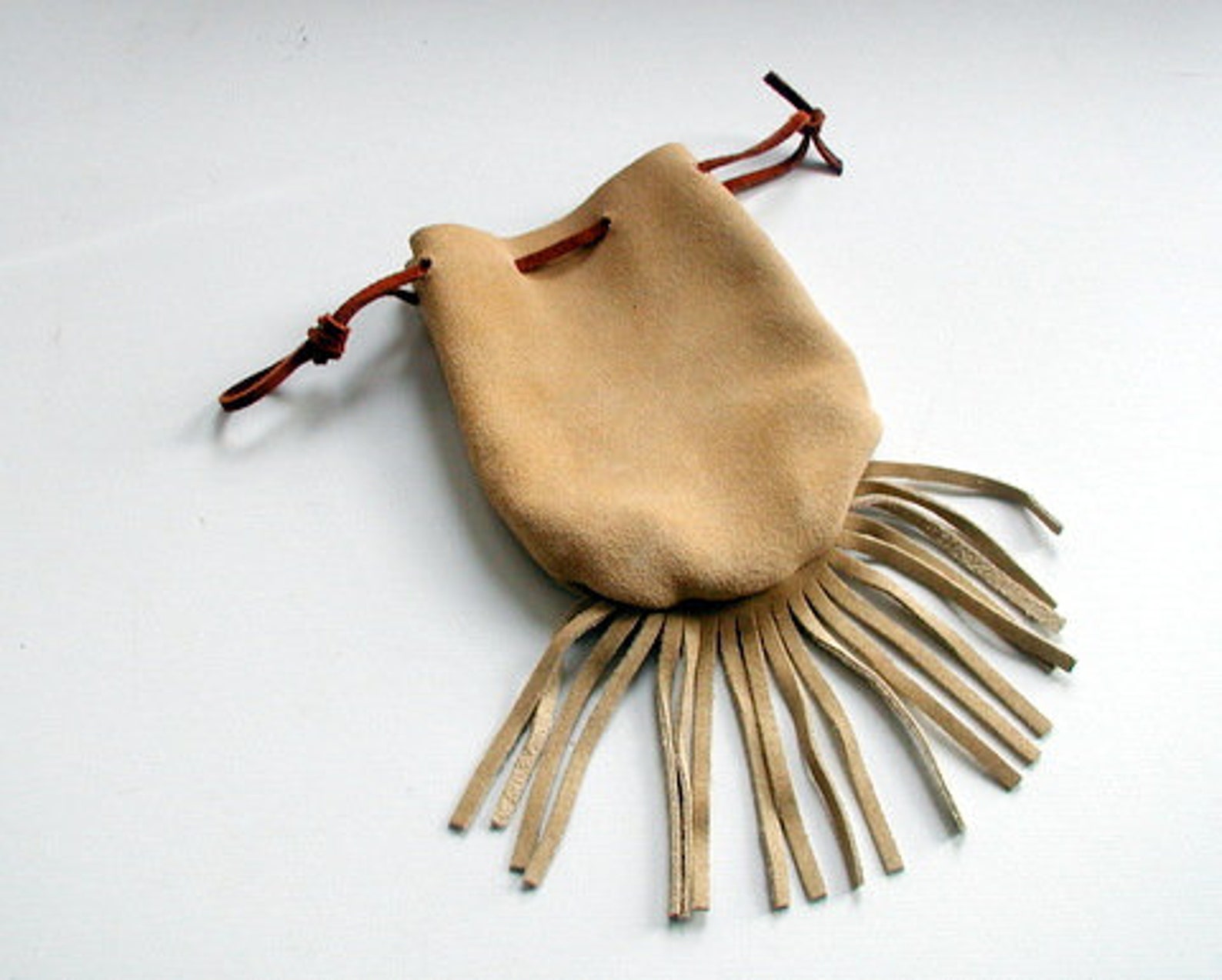 Vintage Handmade Deerskin Drawstring Stash Pouch Medicine Bag - Etsy