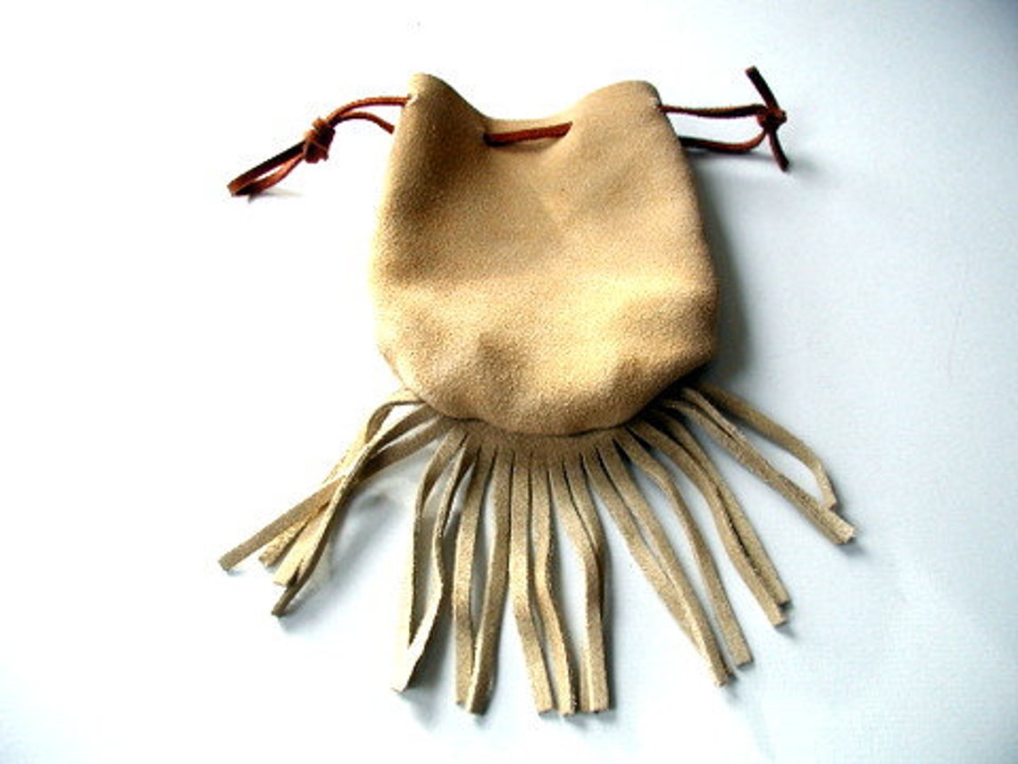 Vintage Handmade Deerskin Drawstring Stash Pouch Medicine Bag - Etsy