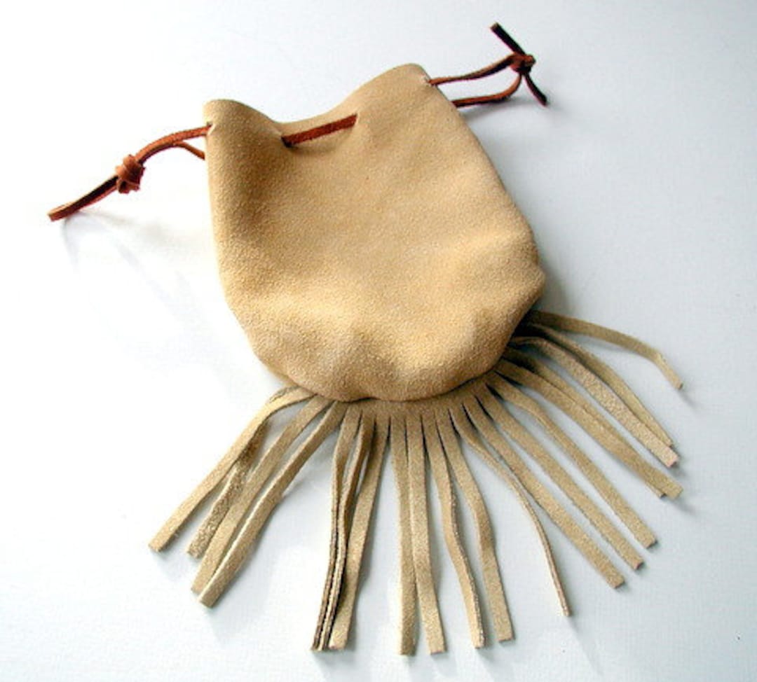 Vintage Handmade Deerskin Drawstring Stash Pouch Medicine Bag - Etsy