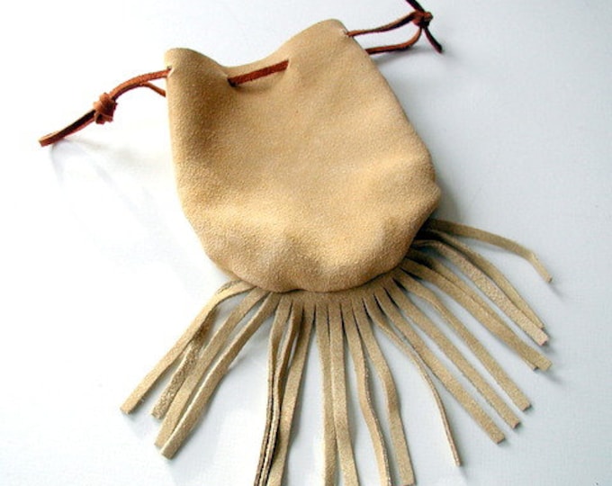 Vintage Handmade Deerskin Drawstring Stash Pouch Medicine Bag - Etsy