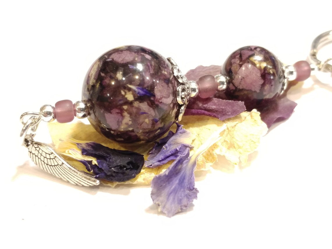 Double Bead Memorial Bead Key Chain - Etsy