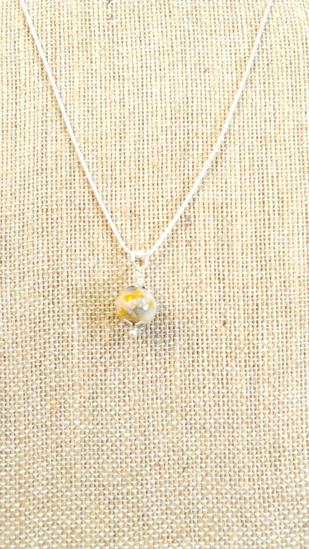 Memorial Bead Pendant and Chain - Etsy