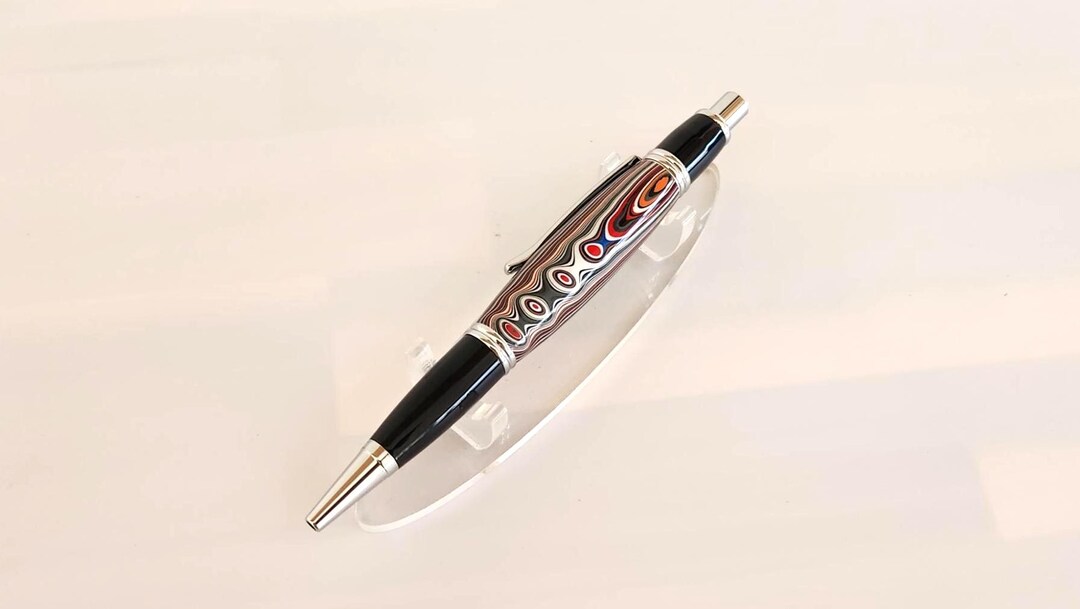 Unique Ballpoint Pen, Handcrafted Pen With Fordite - Etsy