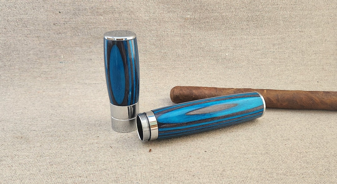 Handcrafted Wooden Cigar Tube, Cigar Holder, Cigar Smokers Gift, Wood ...