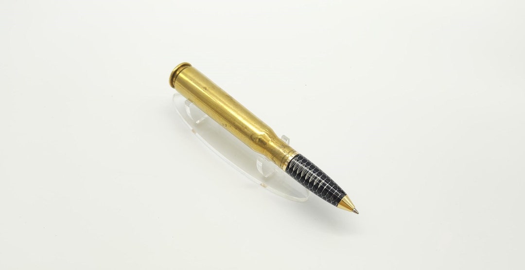 Handcrafted Ballpoint Pen, 50 Cal. Bullet Casing, Aluminum Honeycomb ...