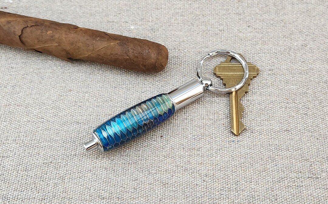 Handcrafted Cigar Punch Keychain, Cigar Cutter, Aluminum Honeycomb ...