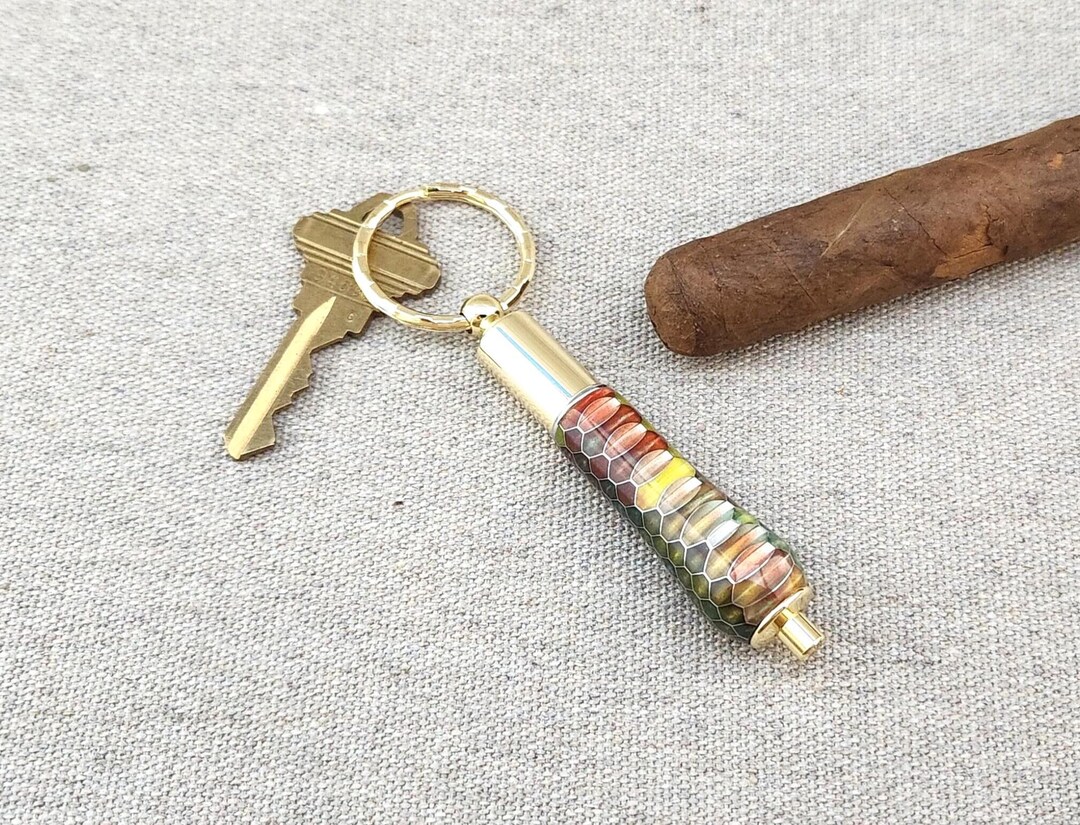 Handcrafted Cigar Punch, Cigar Punch Keychain, Acylic, Aluminum ...