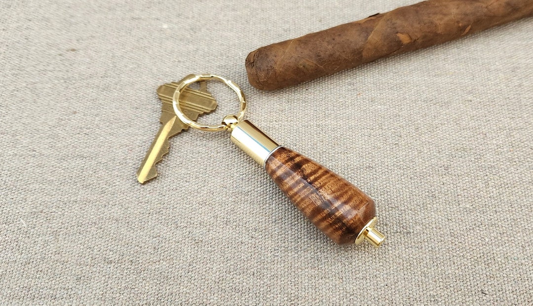 Handcrafted Wood Cigar Punch Made From Hawaiian Curly Koa, Cigar ...