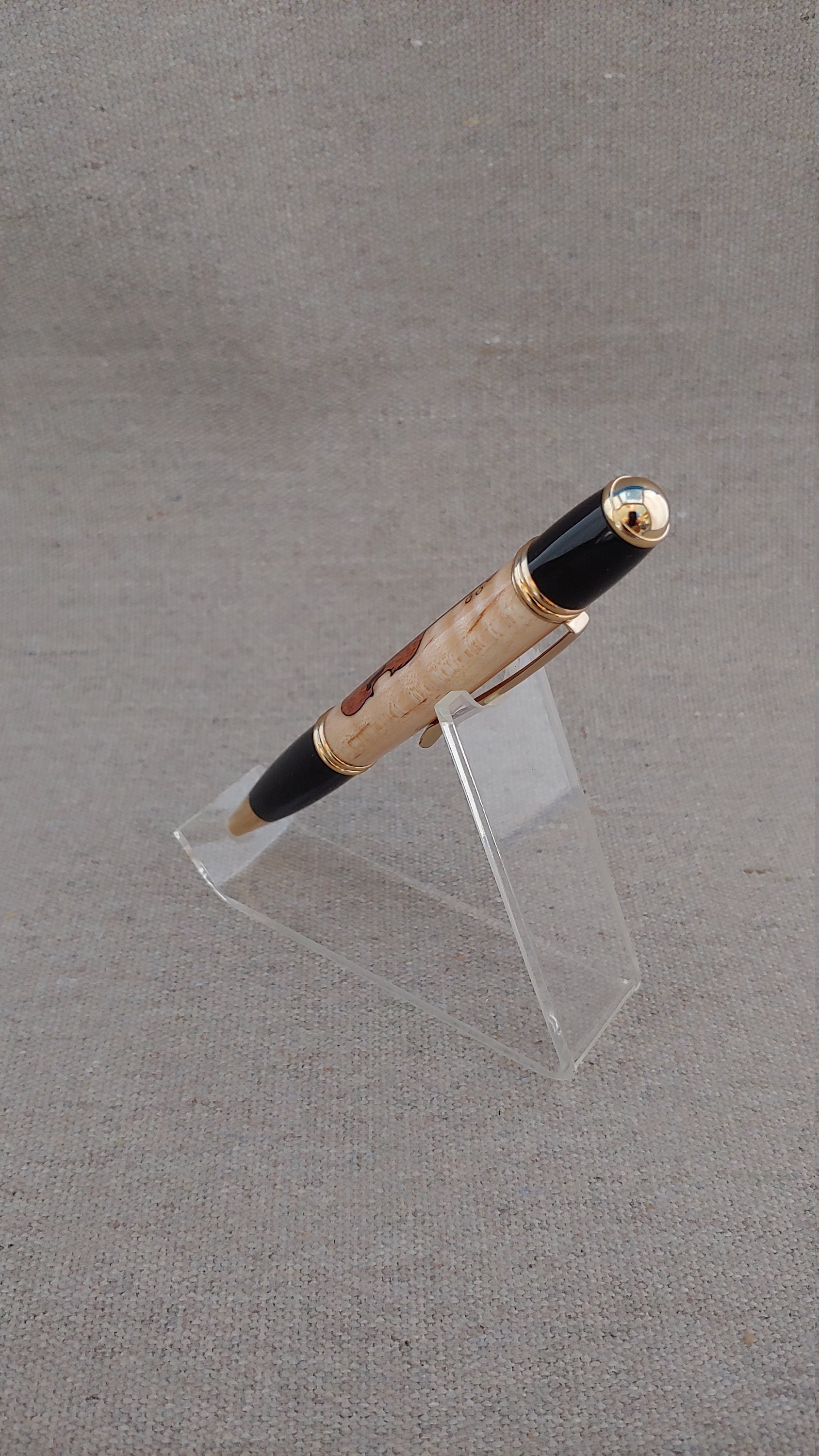 Handcrafted Ballpoint Pen Violin Inlay Wood Pen | Etsy