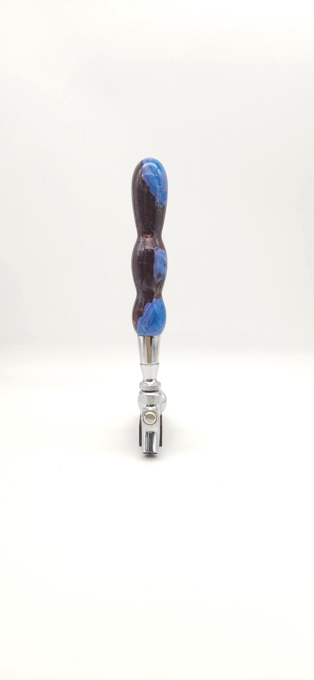 Handcrafted Beer Tap Handle With Acrylic and Wood Burl, Beer Lovers ...