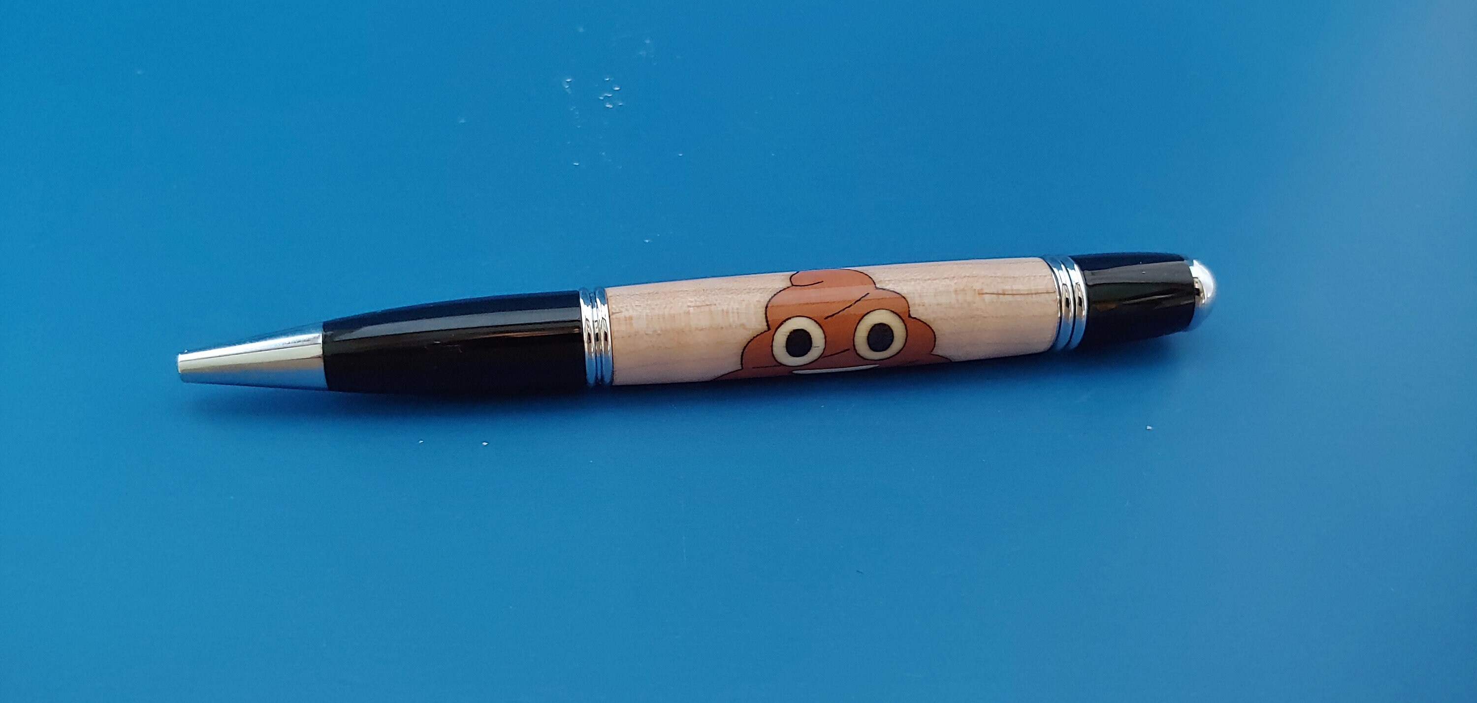 Handcrafted Ballpoint Pen, Poop Emoji, 2020 Emoji, Wood Pen - Etsy