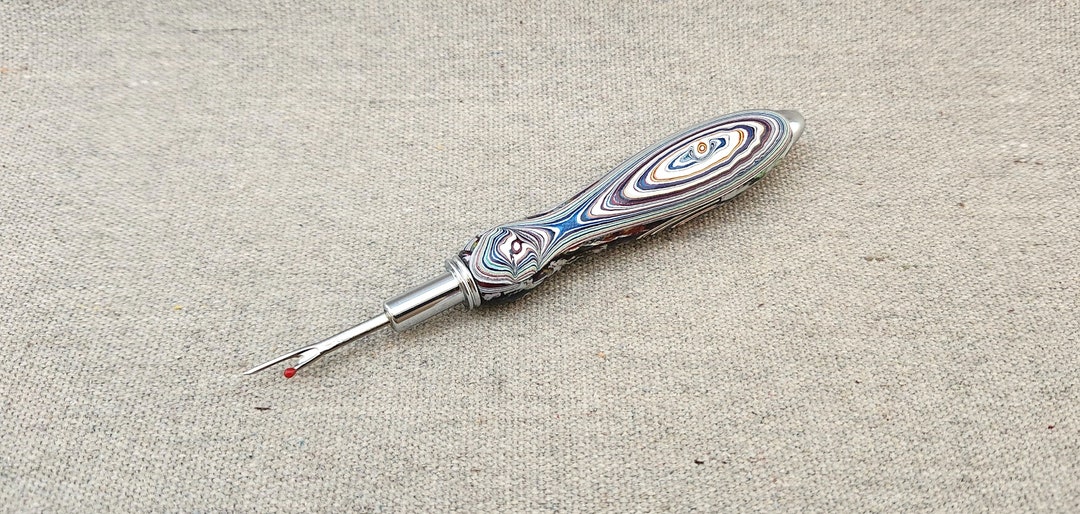 Handcrafted Seam Ripper Made With Unique Fordite - Etsy