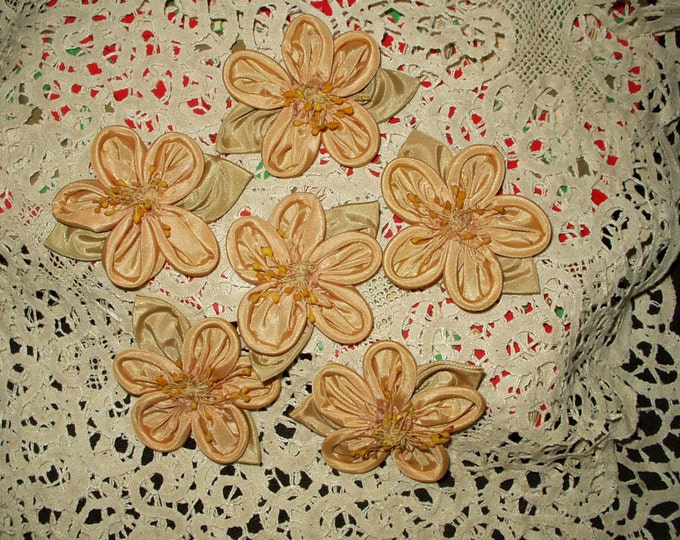 6 Vintage 1920's Flapper Hand Made Faille Ribbon Rosettes - Etsy