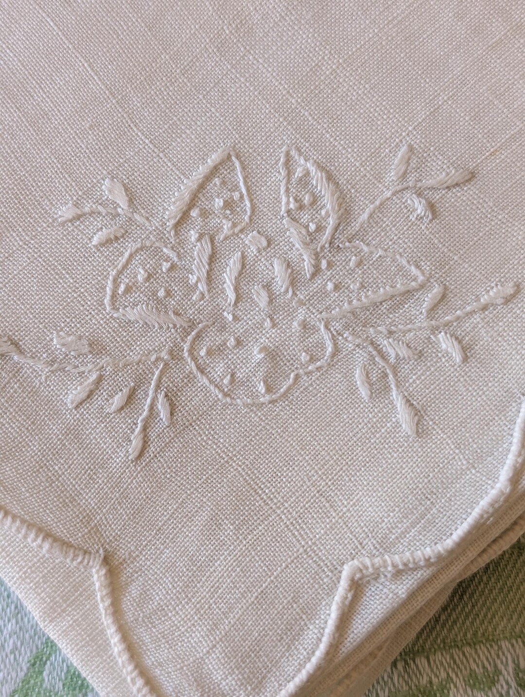 8 Rice Linen Table Napkins 1920s Vintage 1930's Unused - Etsy