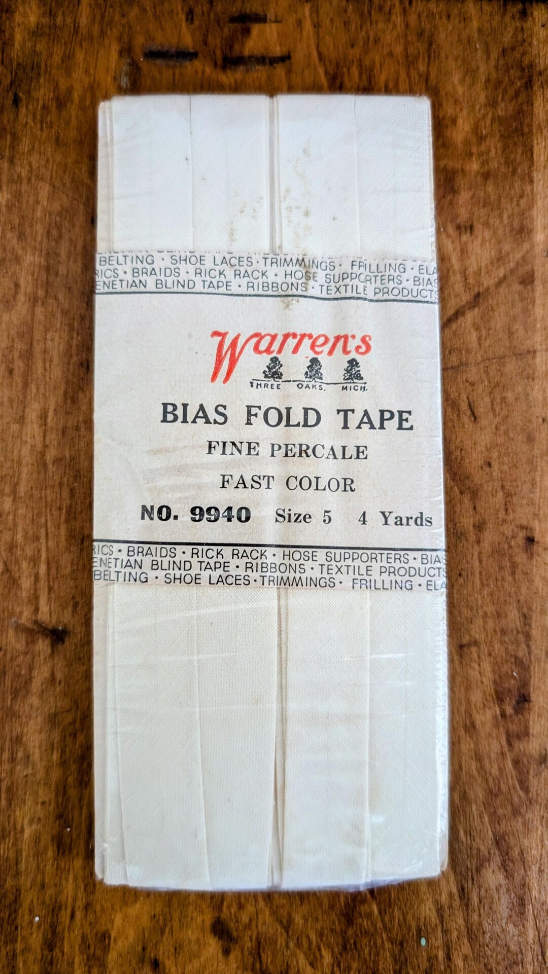 Vintage Warren Bias Fold Tape 1920's Original Package Sewing Notion - Etsy
