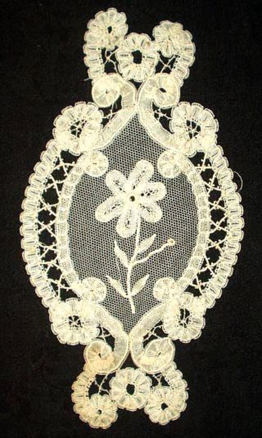 Old Battenburg Lace Dress Applique Trim Antique 1900's Victorian ...