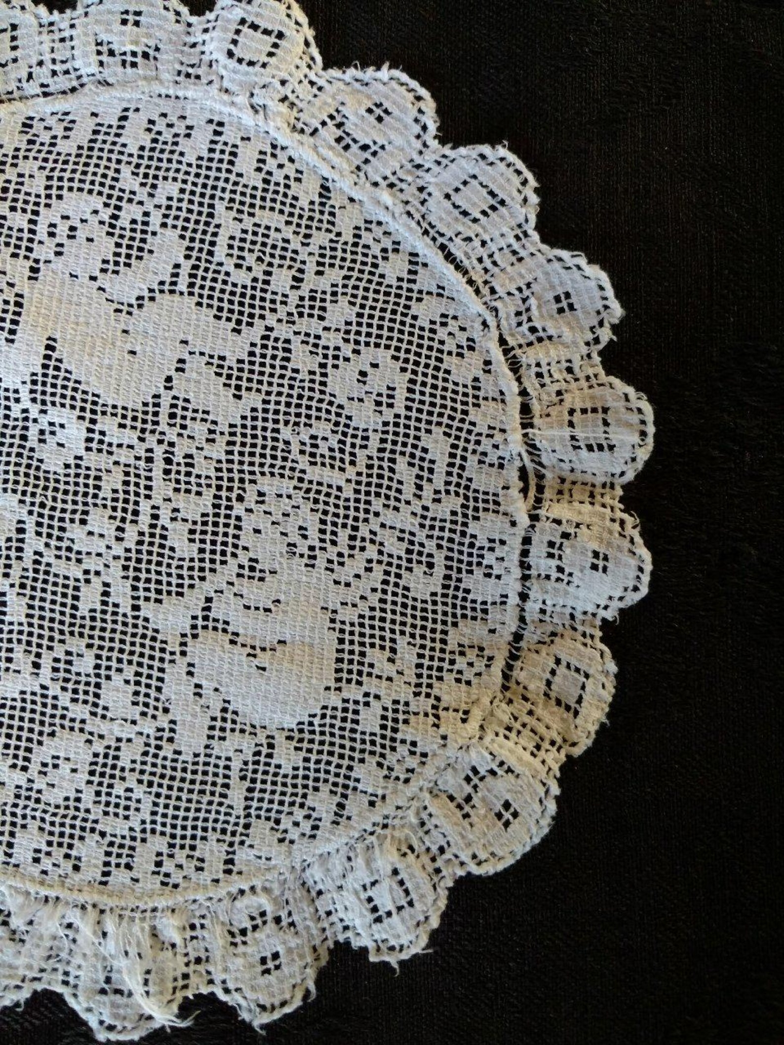 Vintage 6 Doily Darn Net Lace Cherub Angels 1920's Rounds - Etsy