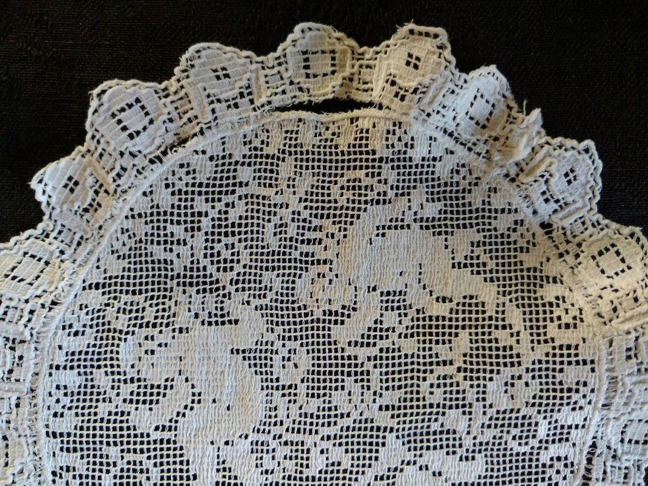 Vintage 6 Doily Darn Net Lace Cherub Angels 1920's Rounds - Etsy