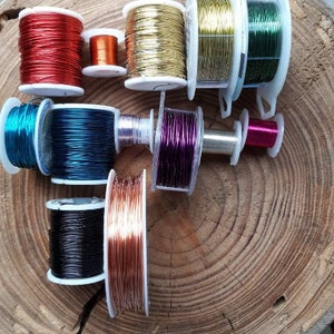 Skeleton Key Wire Wrapped Mini Spoon Pendant Necklace- Custom Color ...