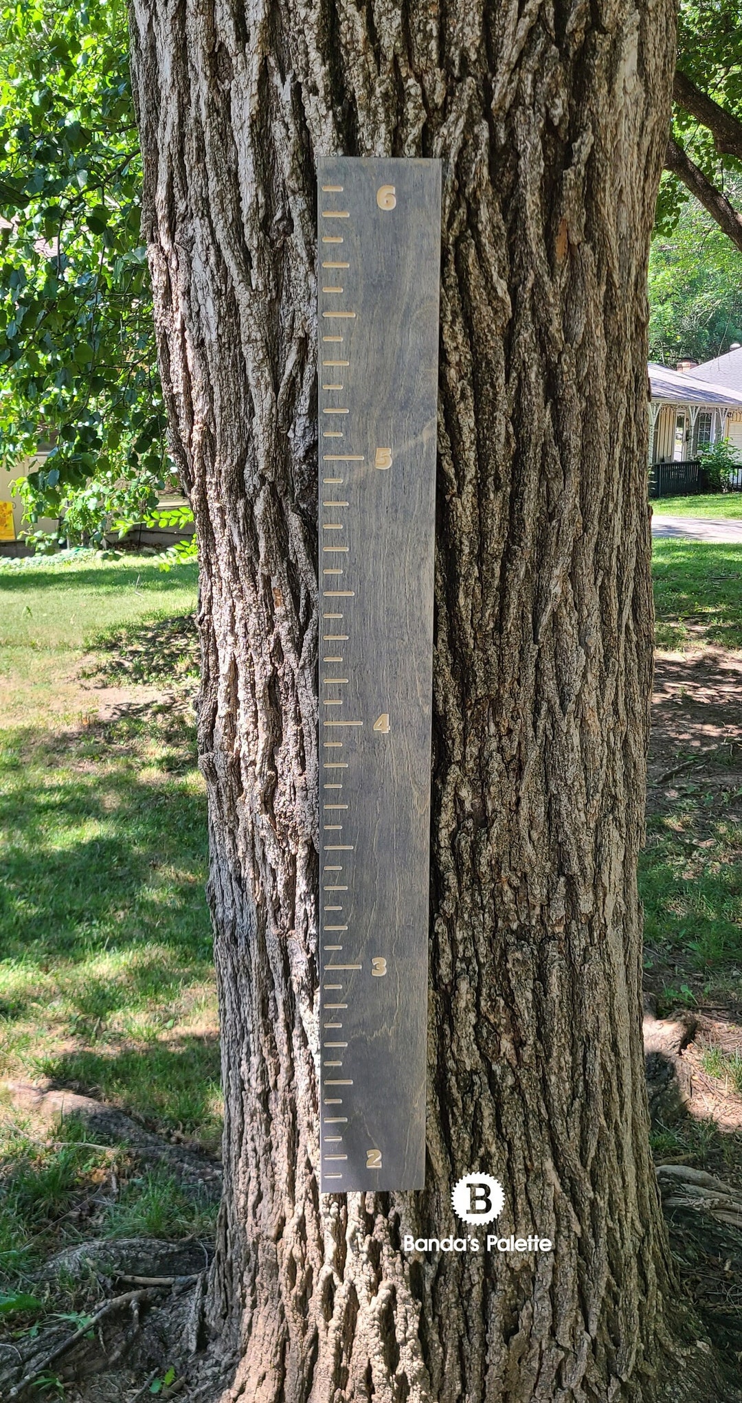 Engraved Wooden Growth Chart Ruler, Kids Growth Ruler, Wood, Engraved ...