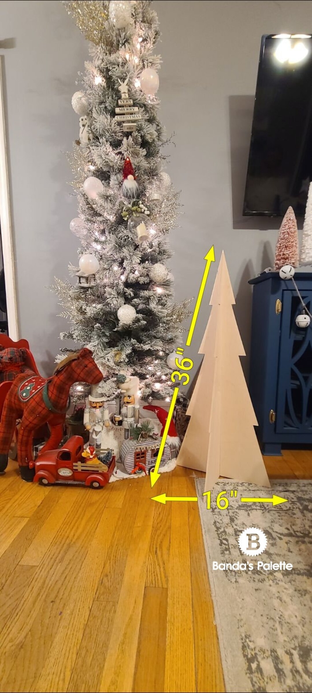 Wooden Christmas Tree, Christmas Decoration, Interlocking Christmas ...