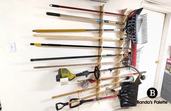 Yard Tool Rack Gardening Rack Rack Storage Rack Rake Rack Yard Tool Storage Gardener Shovel Storage Tool Storage Pinterest Shop Etsy Australia