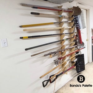 Storage Rack, Rake Rack, Yard Tool Storage, Gardener, Shovel Storage ...