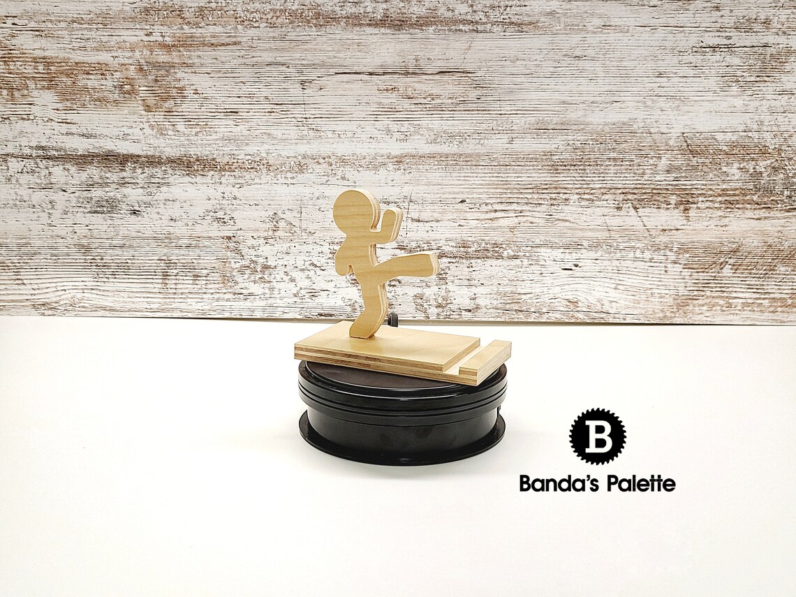 Ninja Kick Wood Phone Holder Mobile Phone Holder Karate - Etsy
