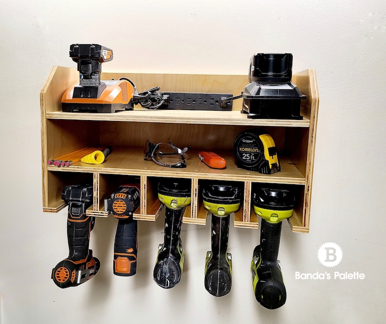 Power Tool Station, Unique Gift for Men, Gift for Dad, Cordless Tool ...