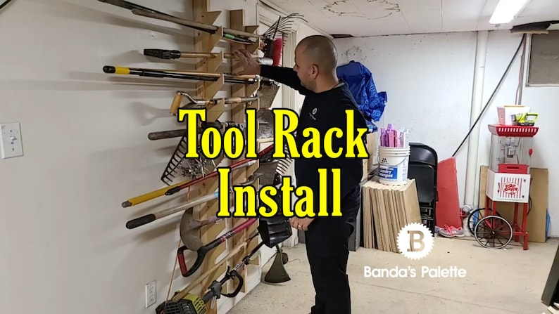 Yard Tool Rack Gardening Rack Rack Storage Rack Rake Rack | Etsy