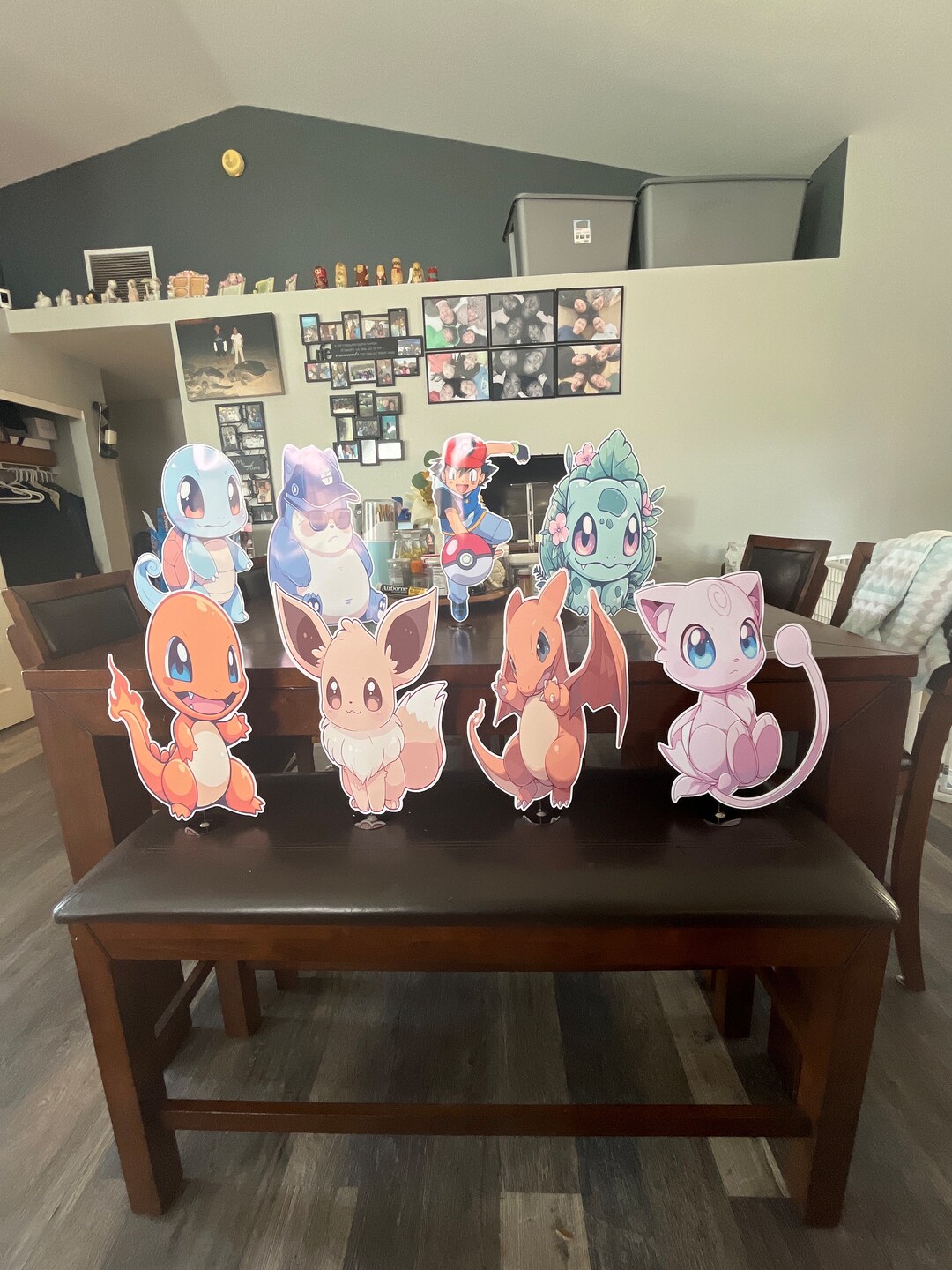 Kawaii Poke Mon Birthday Table Centerpiece 16 Inch Tall Double Sided - Etsy