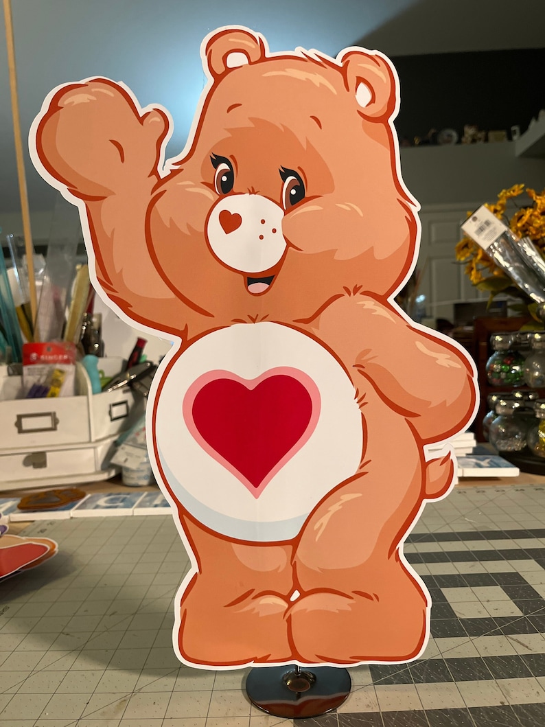 Tender Heart Care Bear Table Top Centerpiece 16 Inches Tall - Etsy