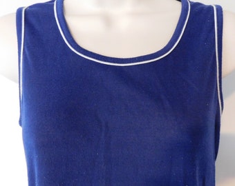 Navy Tank Top | Etsy