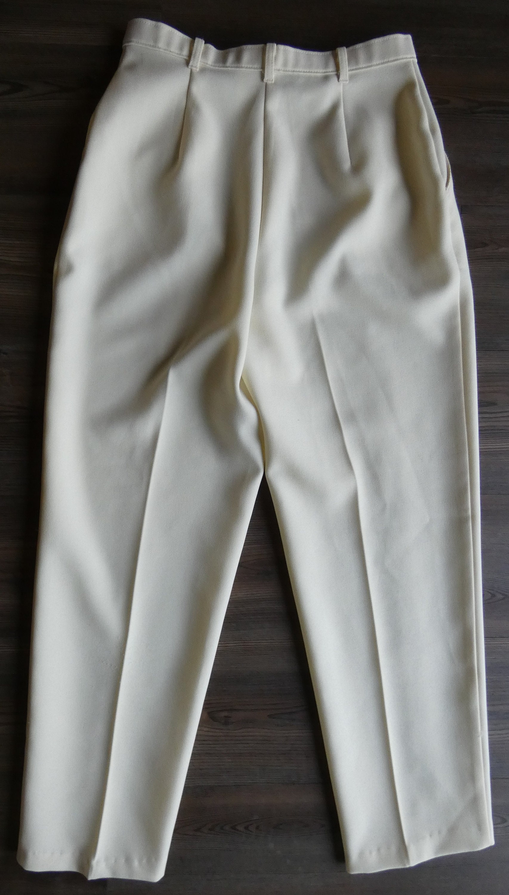 80s Ladies Trousers, Levi's Bend Over Ivory Slacks, High Waisted ...
