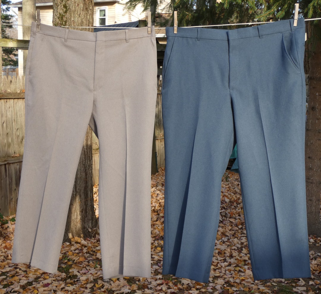 90s Men's Trousers, Jcpenney Par Four, Tailored to 27" Inseam, Set of 2, Dress Slacks, Deadstock ...