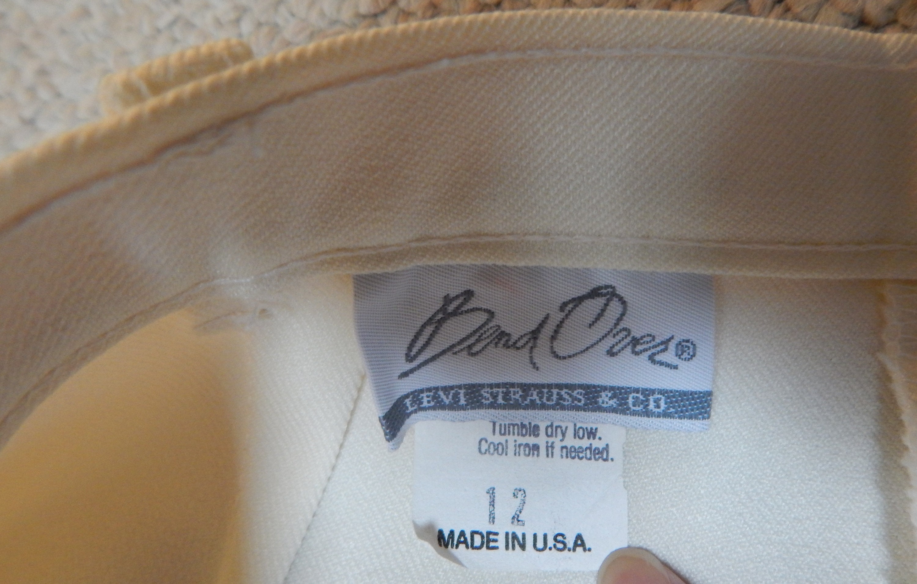 80s Ladies Trousers, Levi's Bend Over Ivory Slacks, High Waisted ...