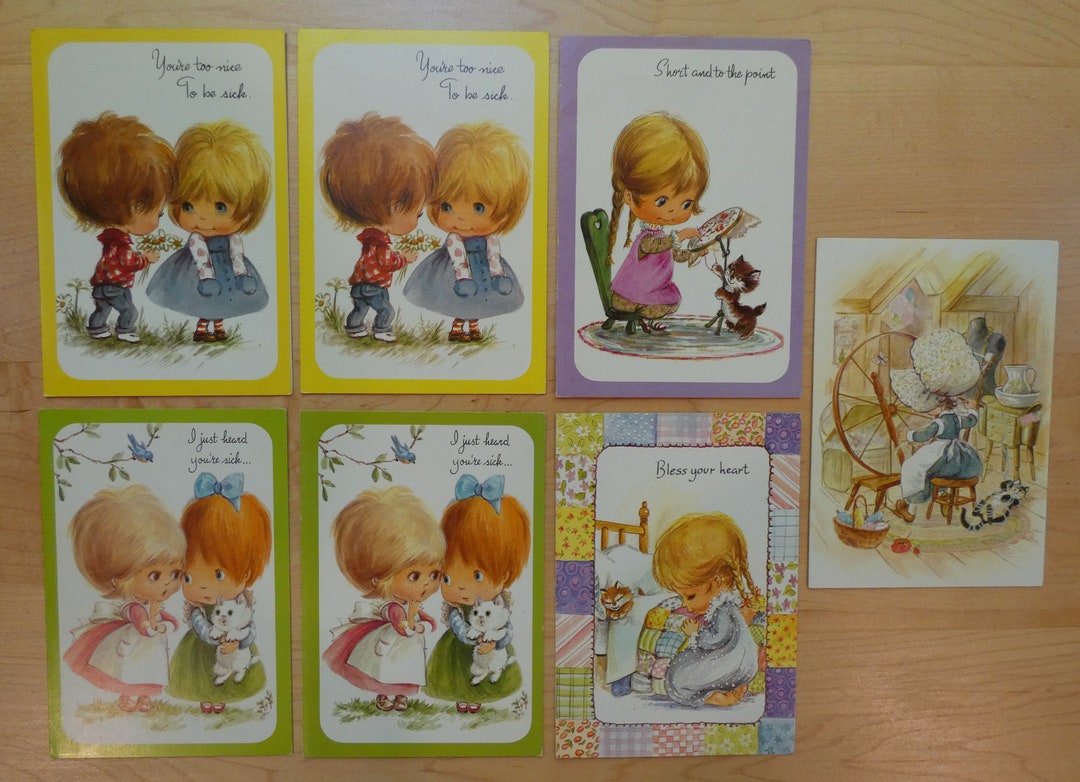 70s Get-well Cards, A Sunshine Card, Vintage Get Well Cards ...