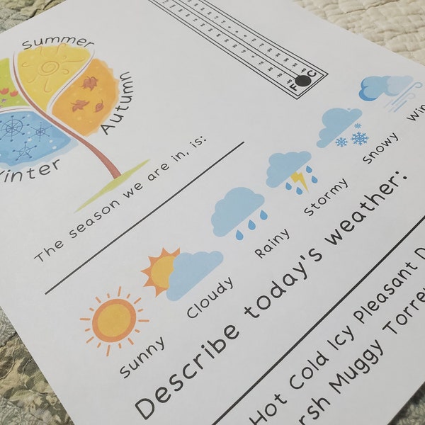 Printable Homeschool Morning Menu - Etsy