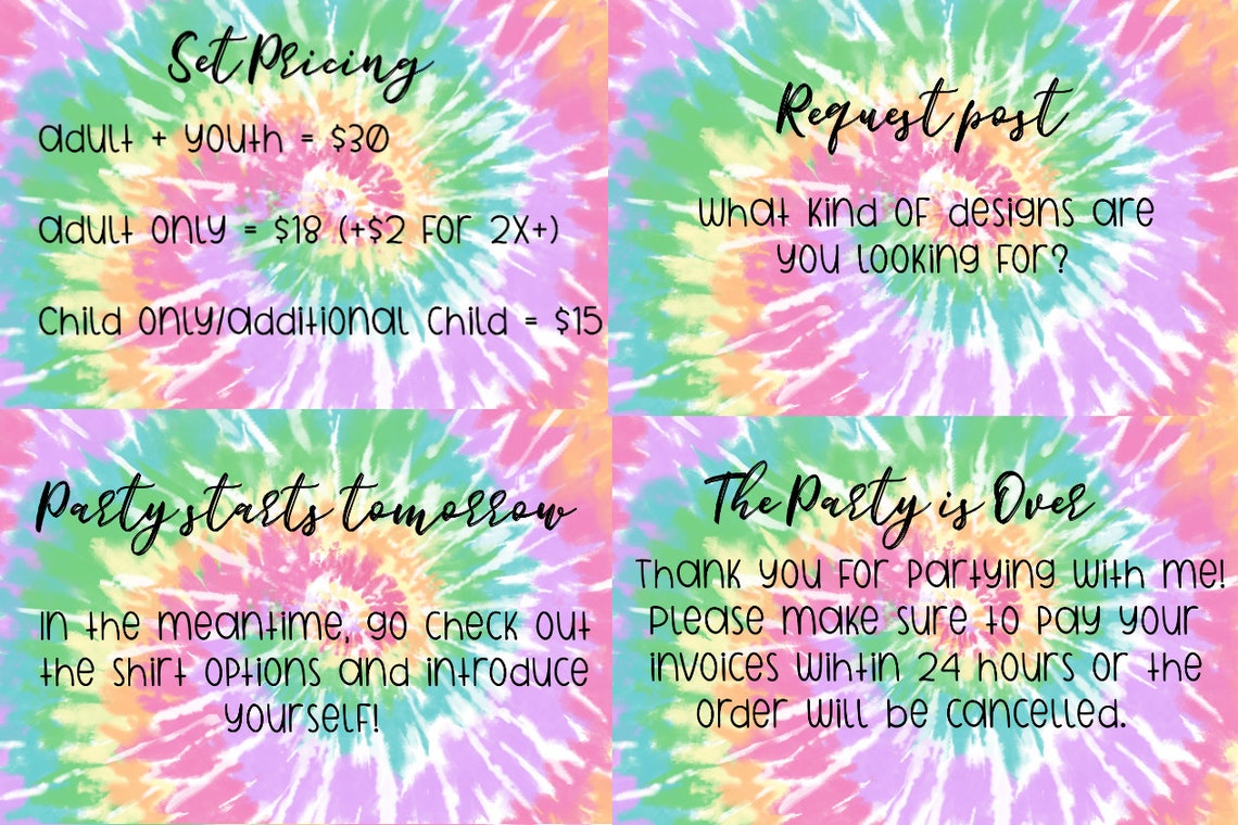 Tie Dye T-shirt Party Graphics, Tee Party, Shirt Party Graphics, Shirt ...