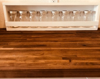 Mason jar spice rack | Etsy